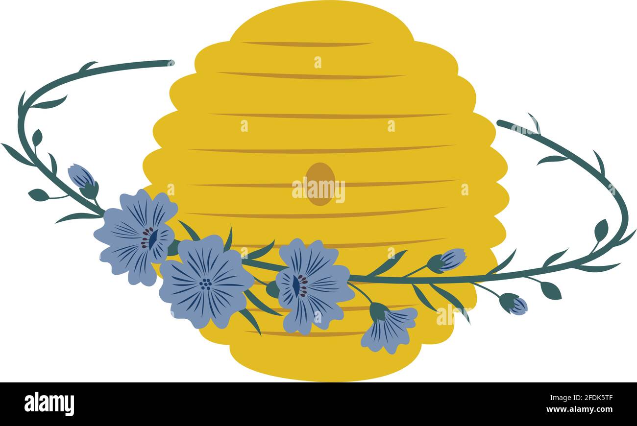 Floral cosmic beehive planet illustration Stock Vector Image & Art - Alamy