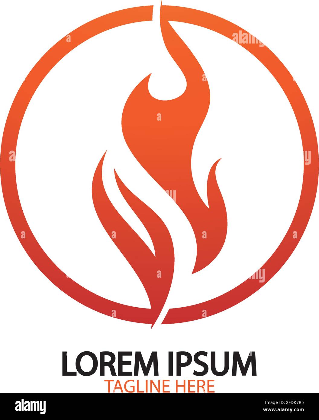 fire flame logo icon vector design template Stock Vector Image & Art ...