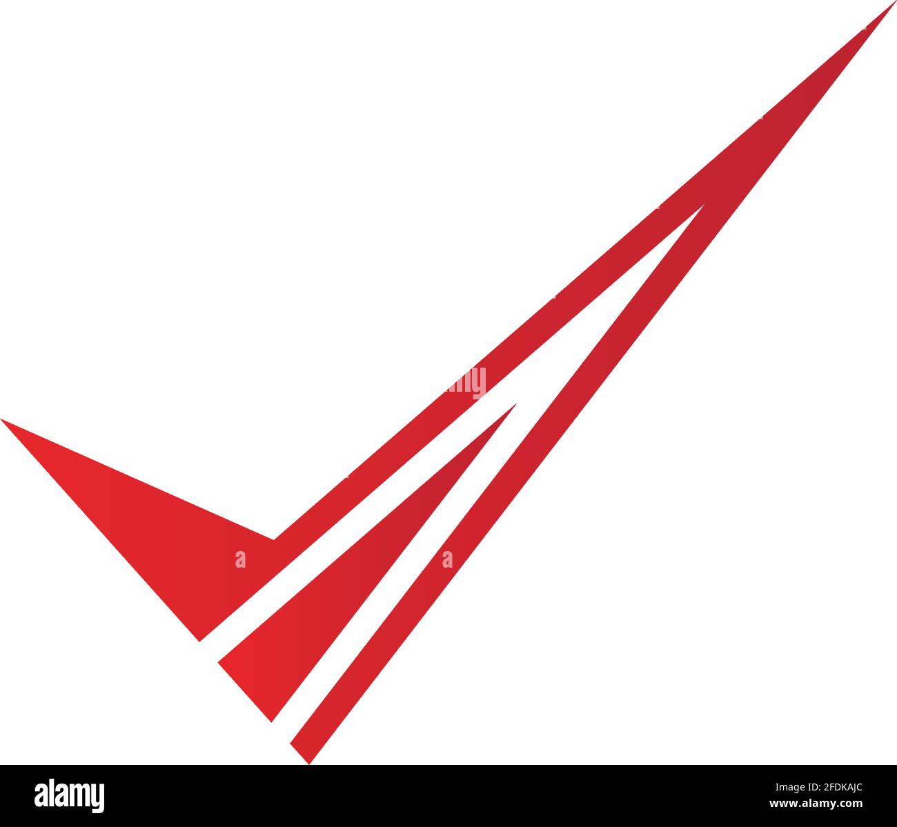 letter V check mark logo icon design template elements-vector Stock ...