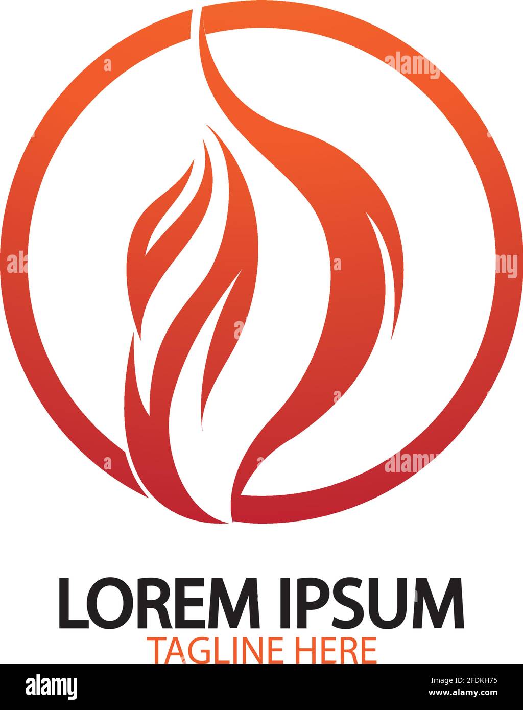 fire flame logo icon vector design template Stock Vector Image & Art ...