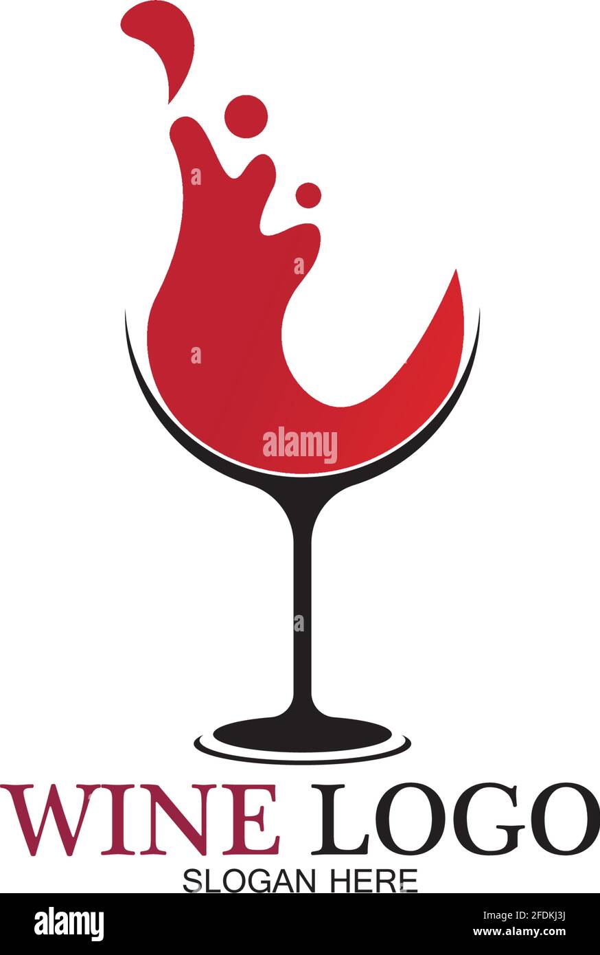 Wine logo design template.vector illustration of icon-vector Stock ...