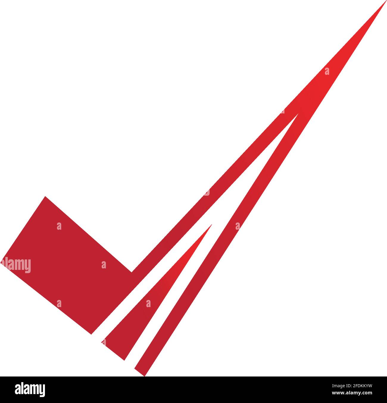 letter V check mark logo icon design template elements-vector Stock ...