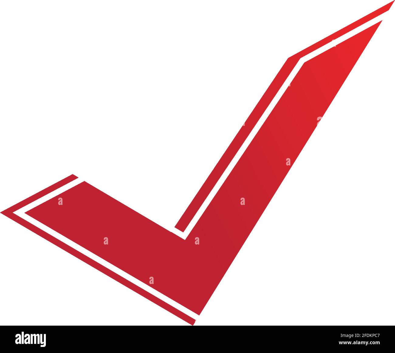 letter V check mark logo icon design template elements-vector Stock ...