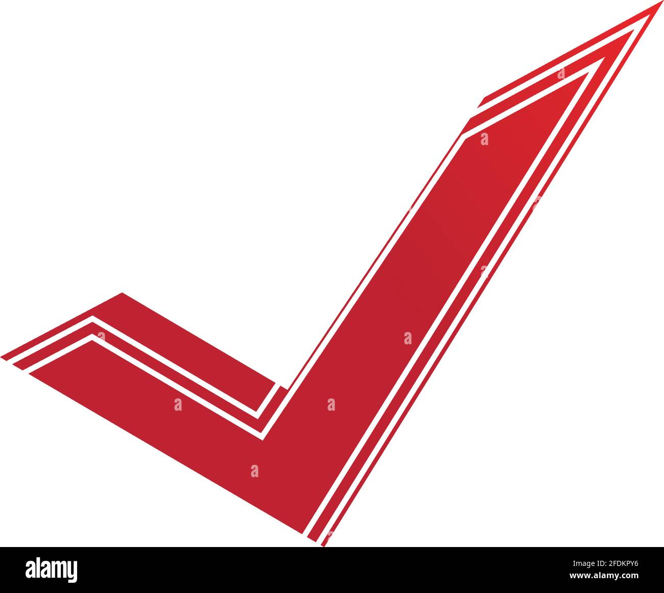 letter V check mark logo icon design template elements-vector Stock ...