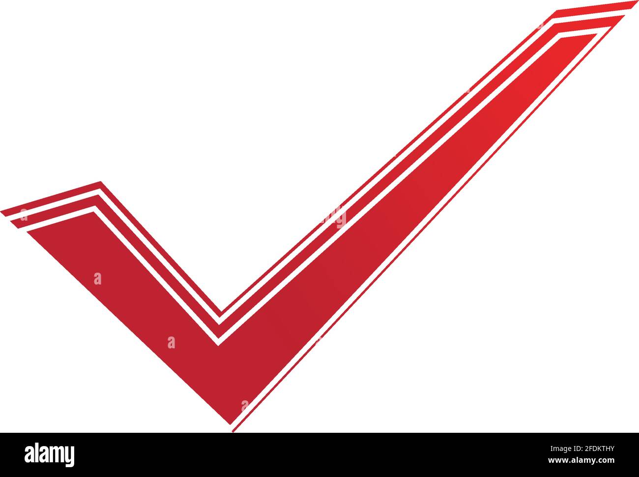 letter V check mark logo icon design template elements-vector Stock ...