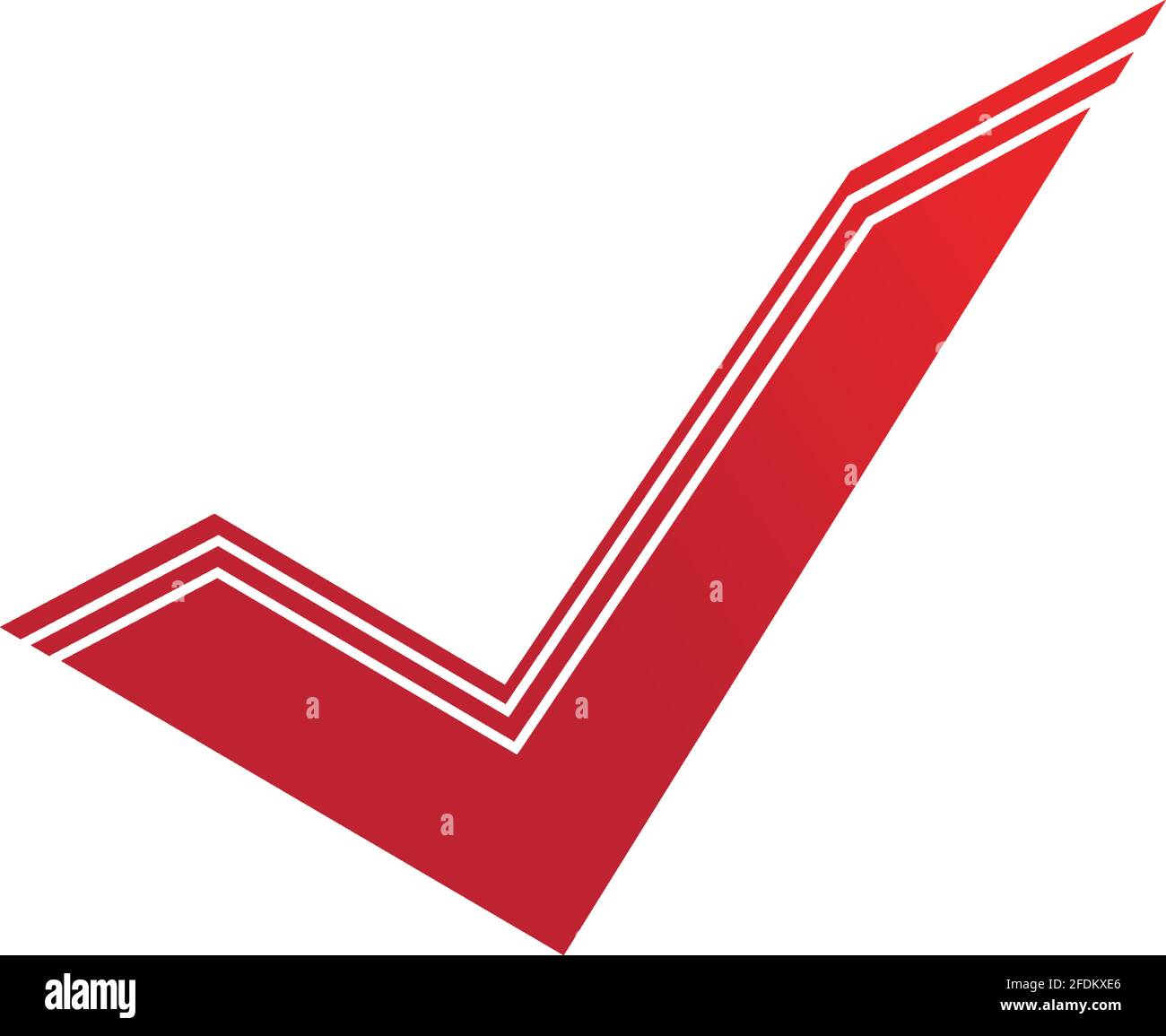 letter V check mark logo icon design template elements-vector Stock ...