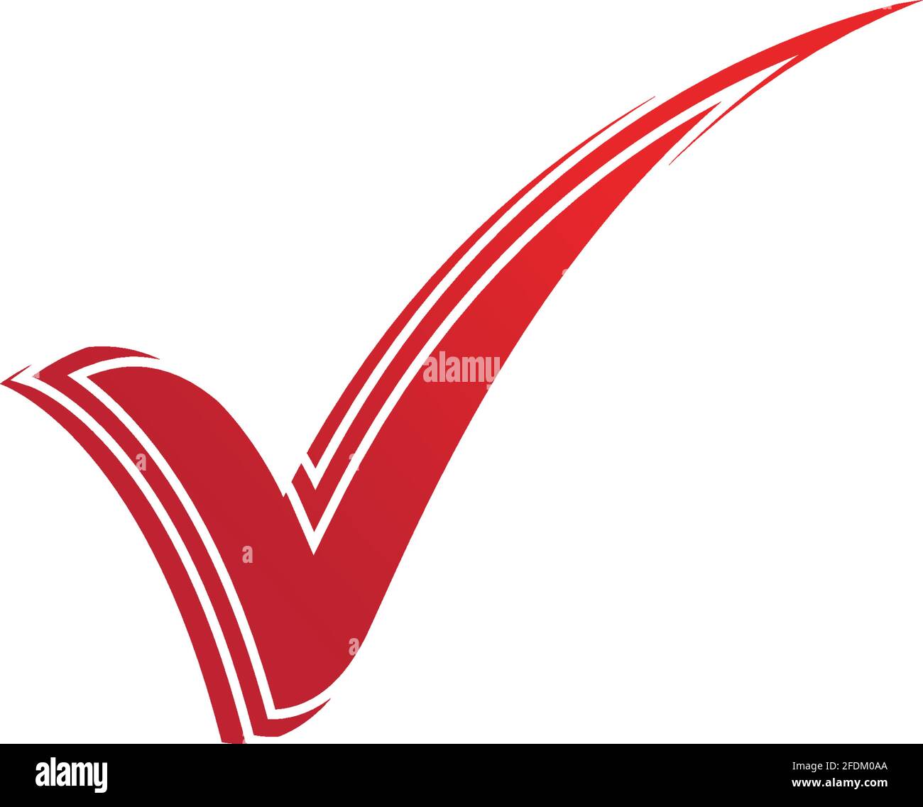 letter V check mark logo icon design template elements-vector Stock ...