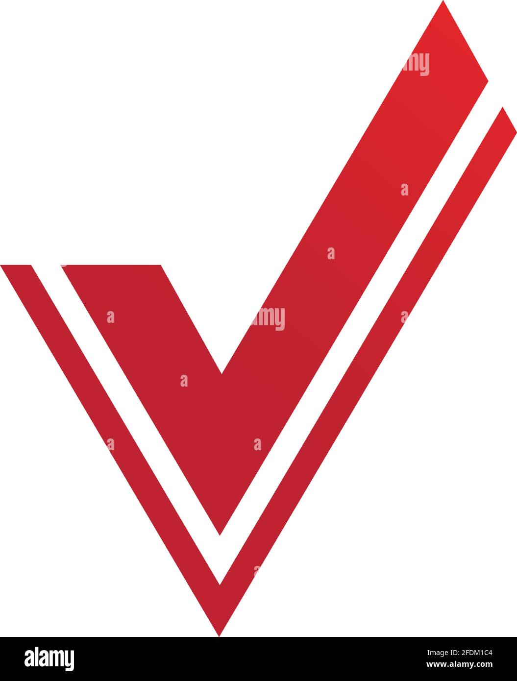 letter V check mark logo icon design template elements-vector Stock ...