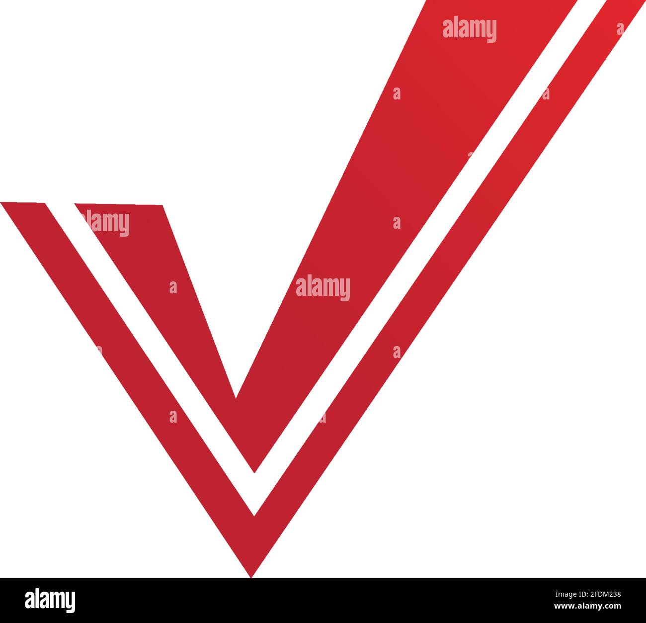 letter V check mark logo icon design template elements-vector Stock ...