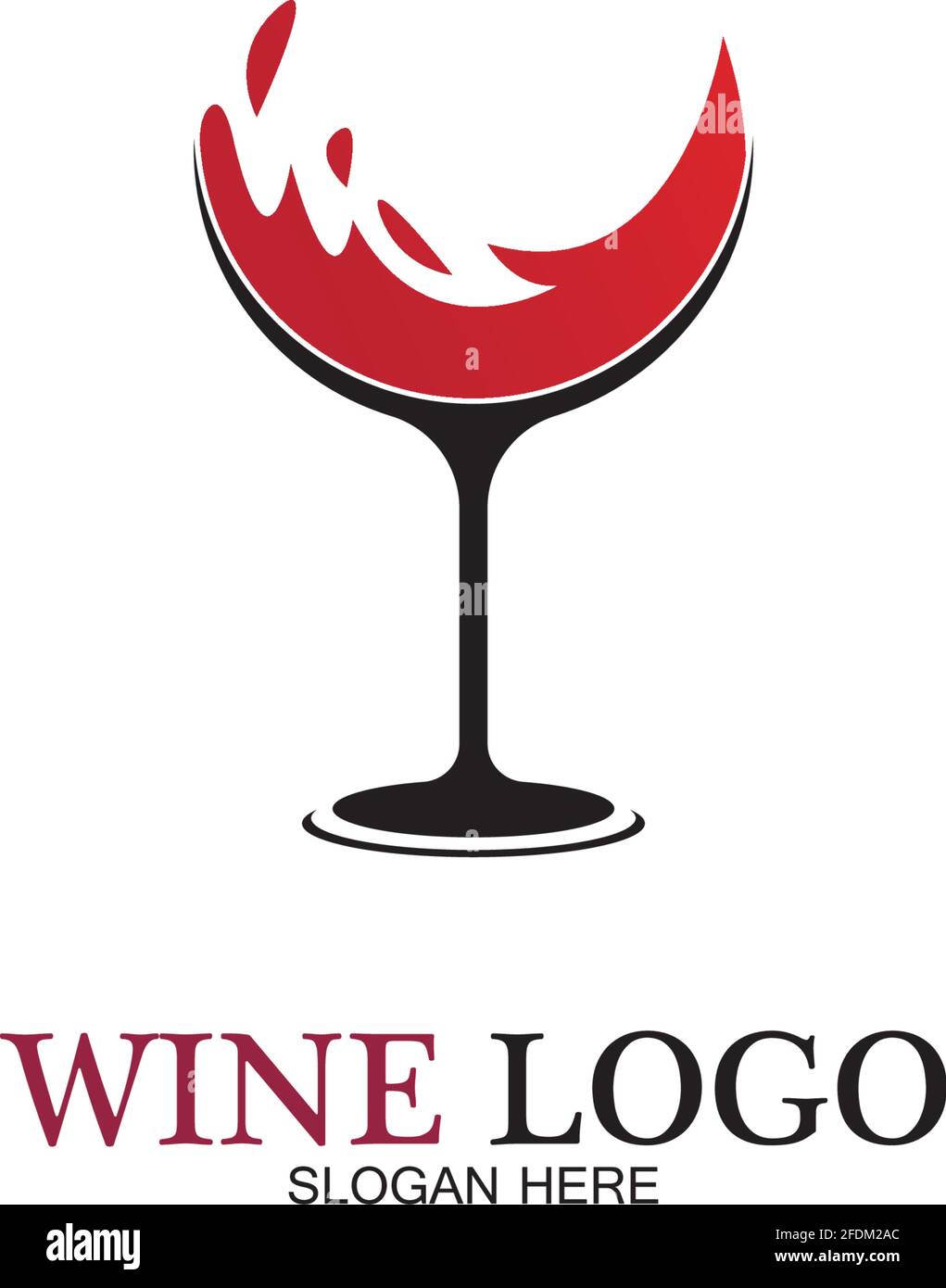 Wine logo design template.vector illustration of icon-vector Stock ...