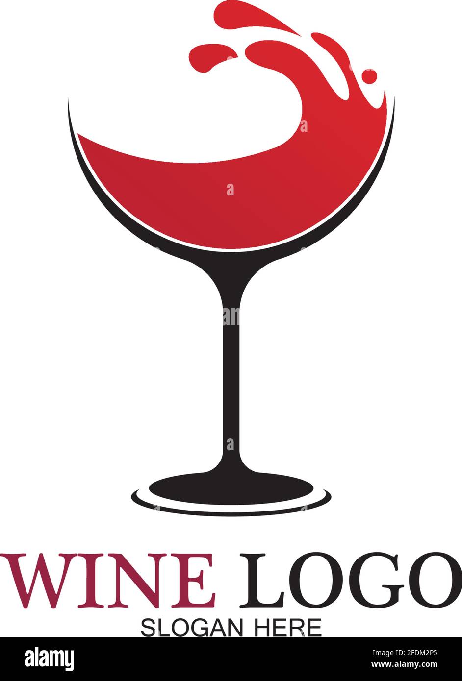 Wine logo design template.vector illustration of icon-vector Stock ...
