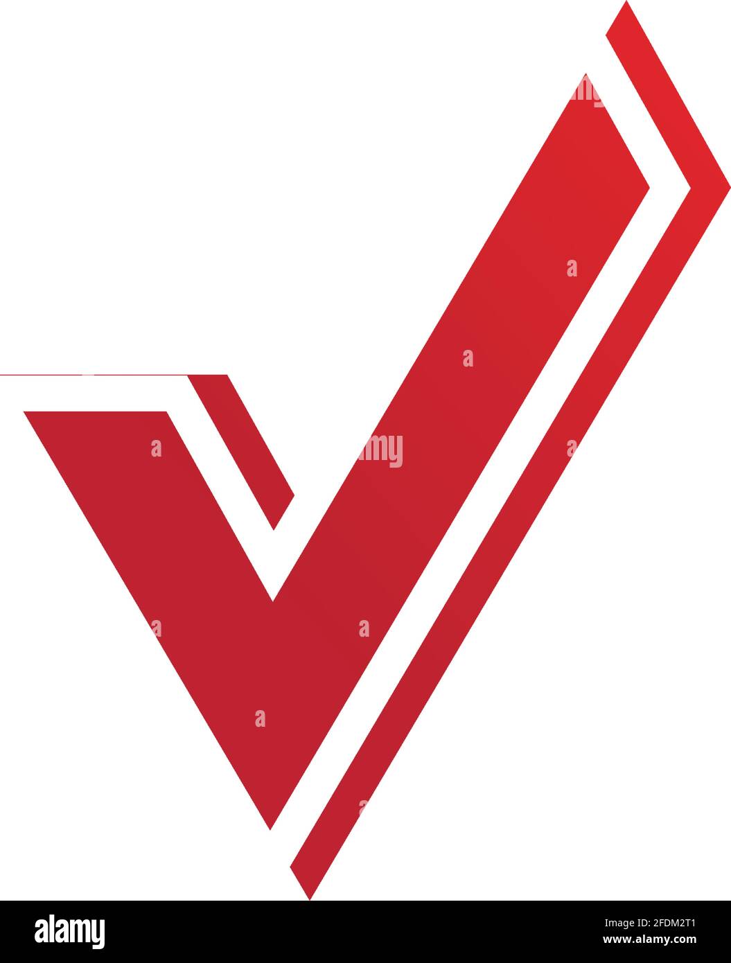 letter V check mark logo icon design template elements-vector Stock ...