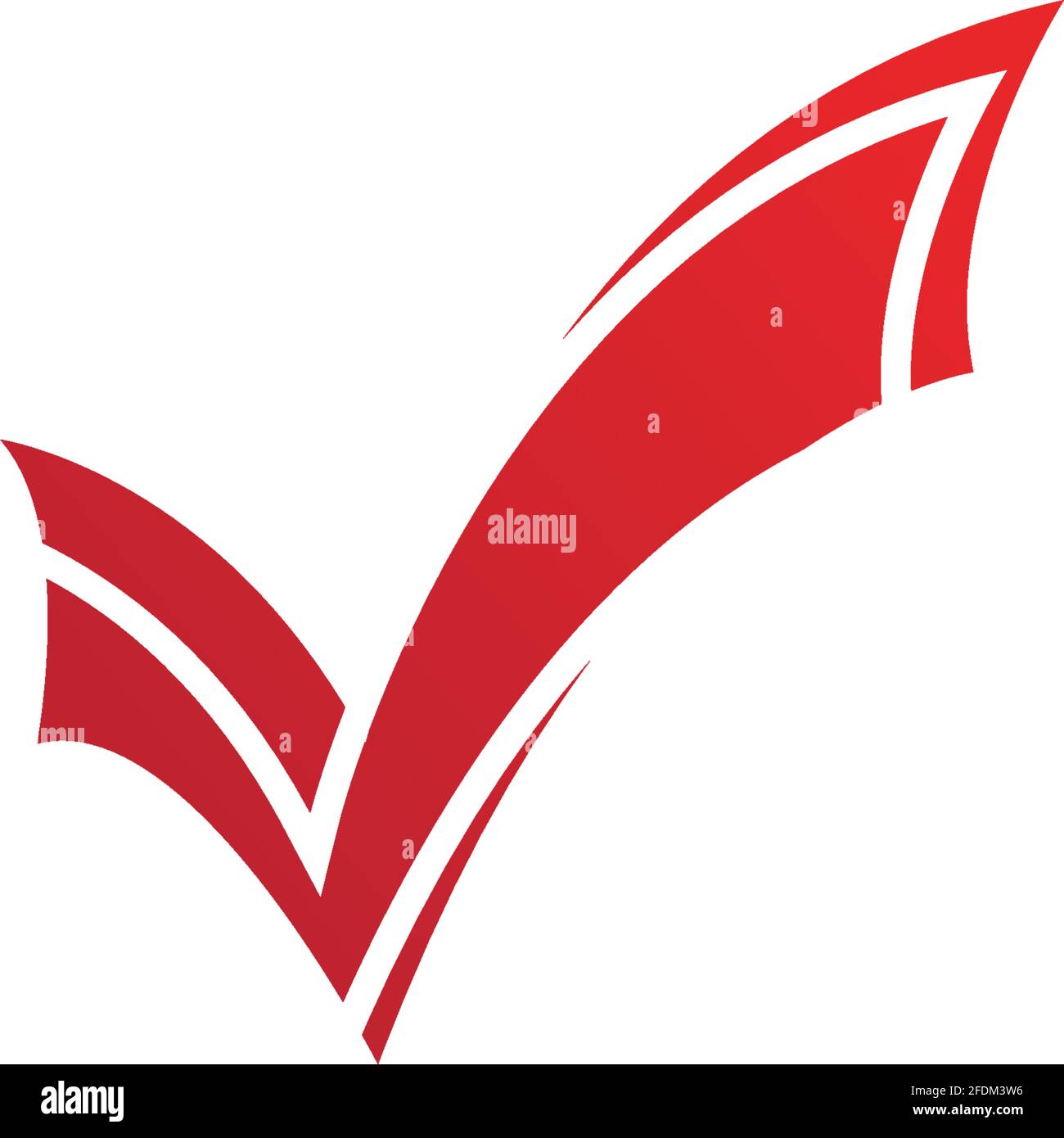 letter V check mark logo icon design template elements-vector Stock ...