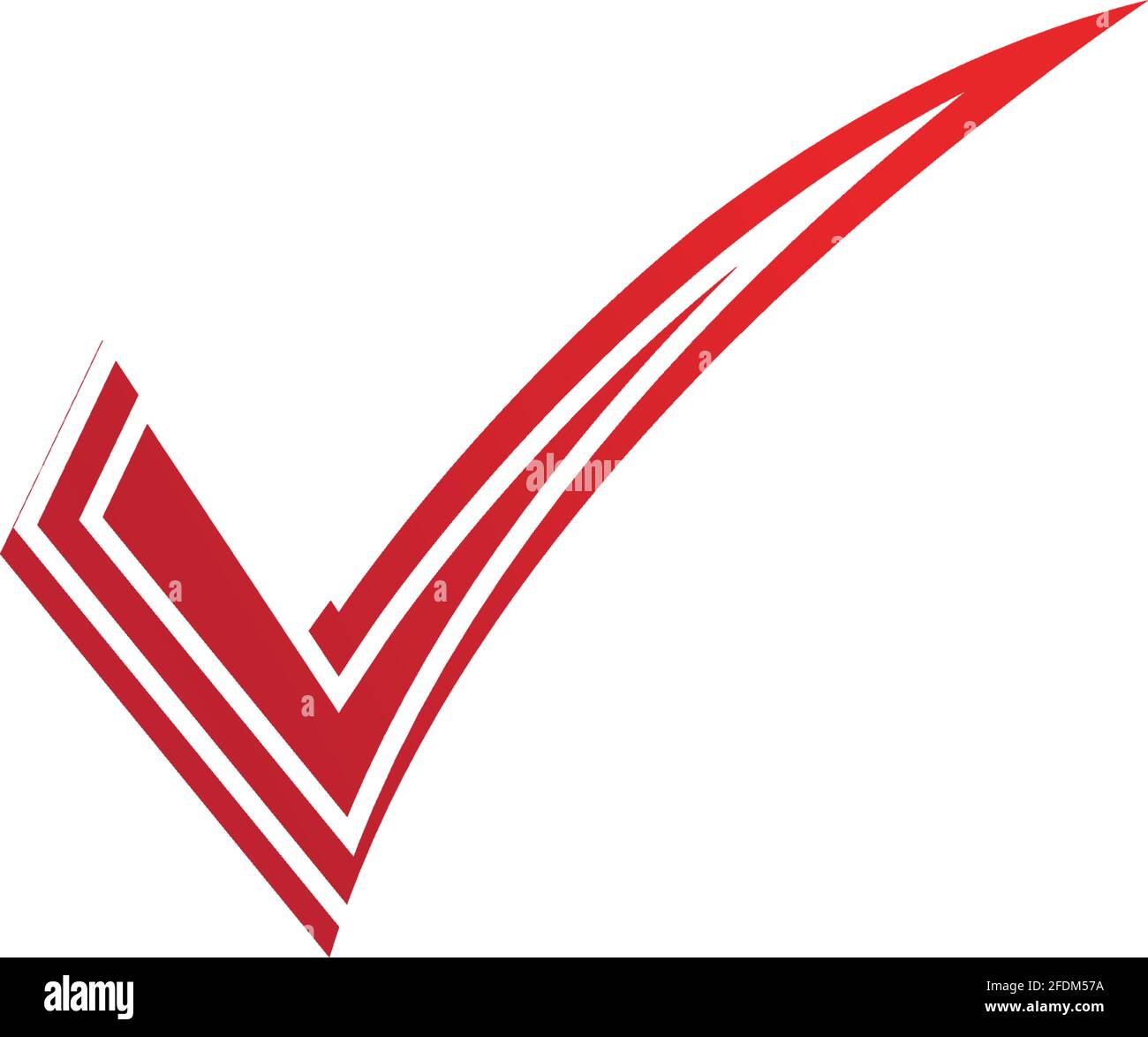 letter V check mark logo icon design template elements-vector Stock ...