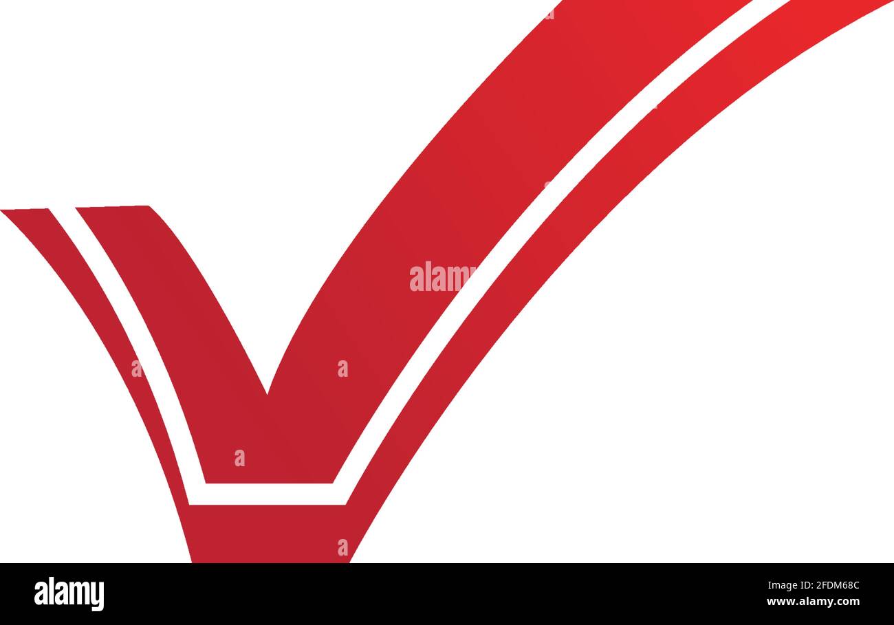 letter V check mark logo icon design template elements-vector Stock ...