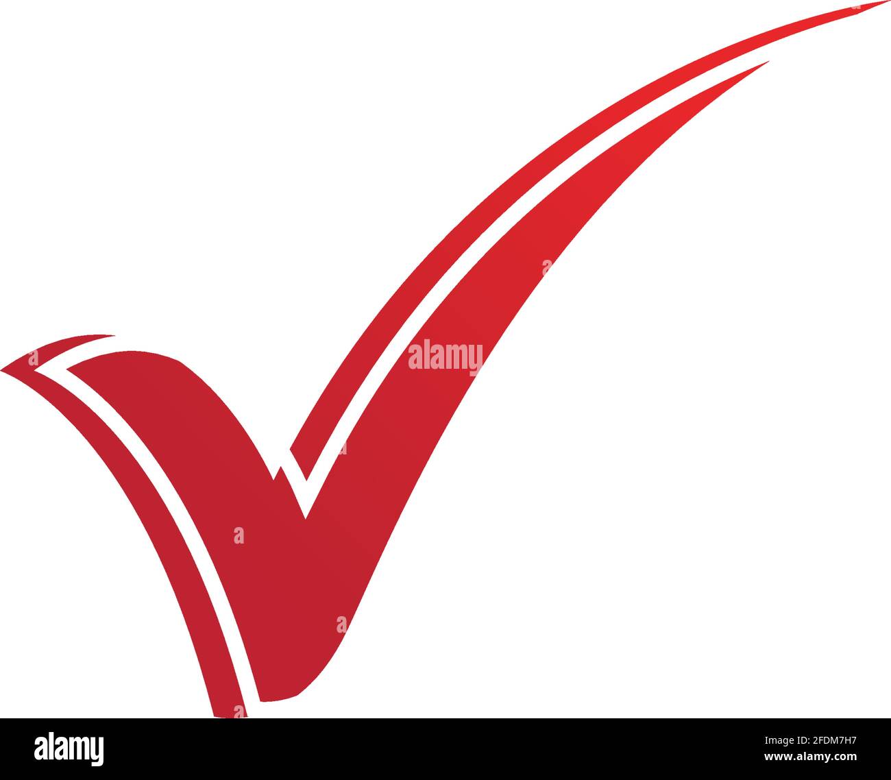 letter V check mark logo icon design template elements-vector Stock ...