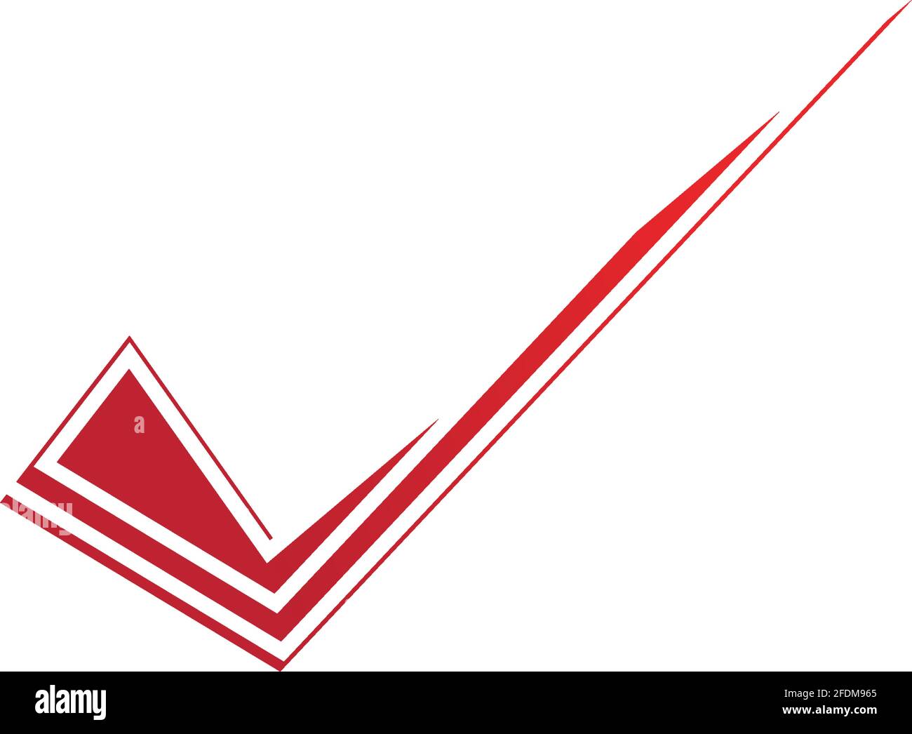 letter V check mark logo icon design template elements-vector Stock ...