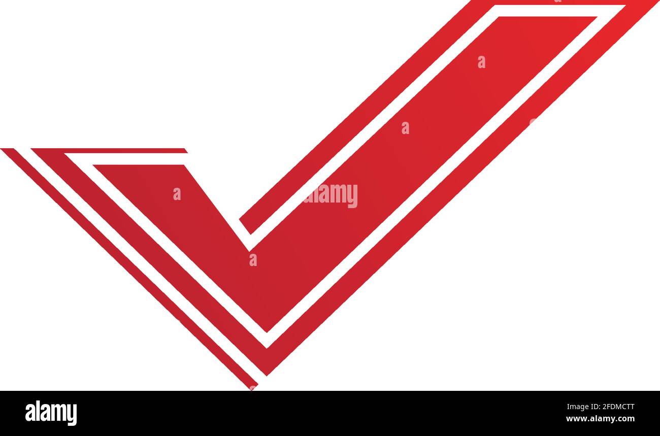 letter V check mark logo icon design template elements-vector Stock ...