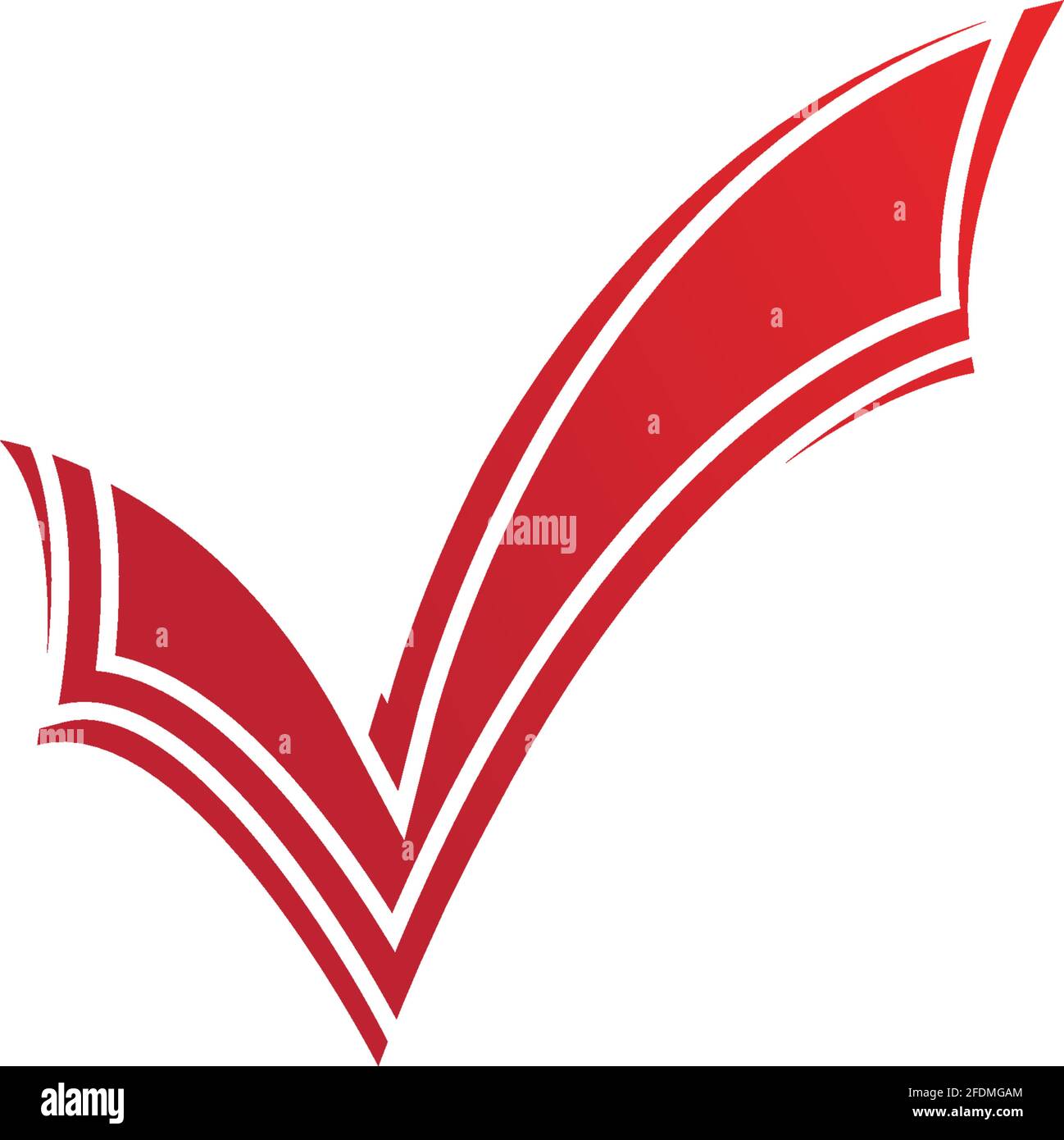 letter V check mark logo icon design template elements-vector Stock ...