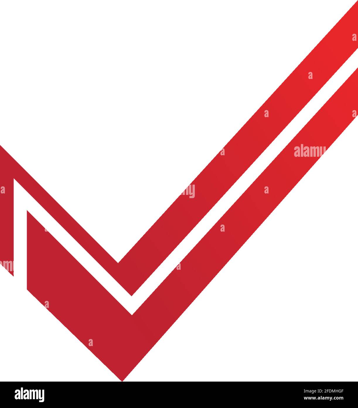 letter V check mark logo icon design template elements-vector Stock ...