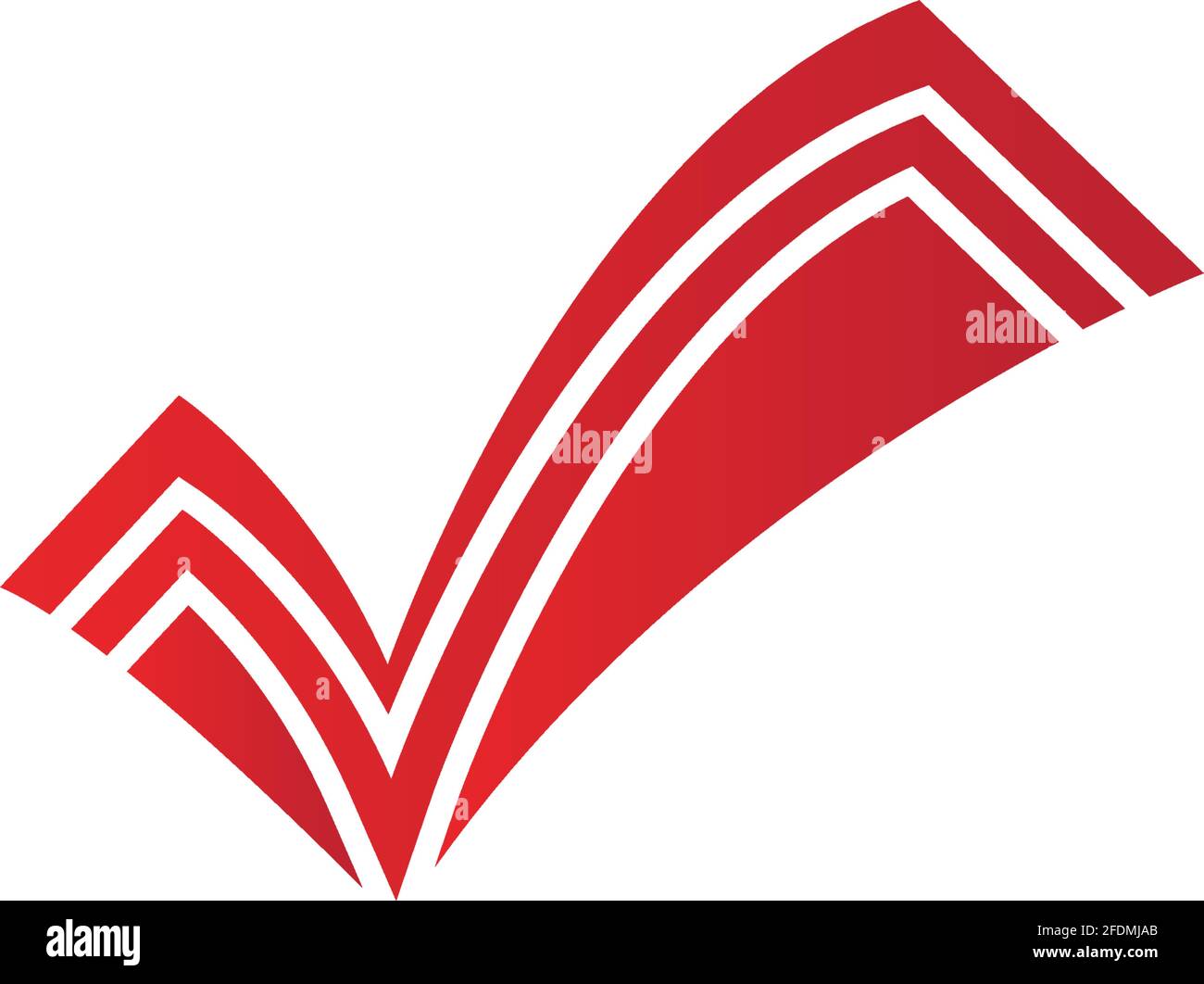 letter V check mark logo icon design template elements-vector Stock ...