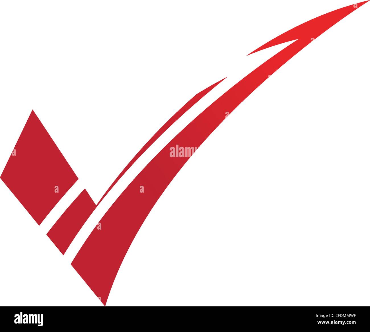 letter V check mark logo icon design template elements-vector Stock ...