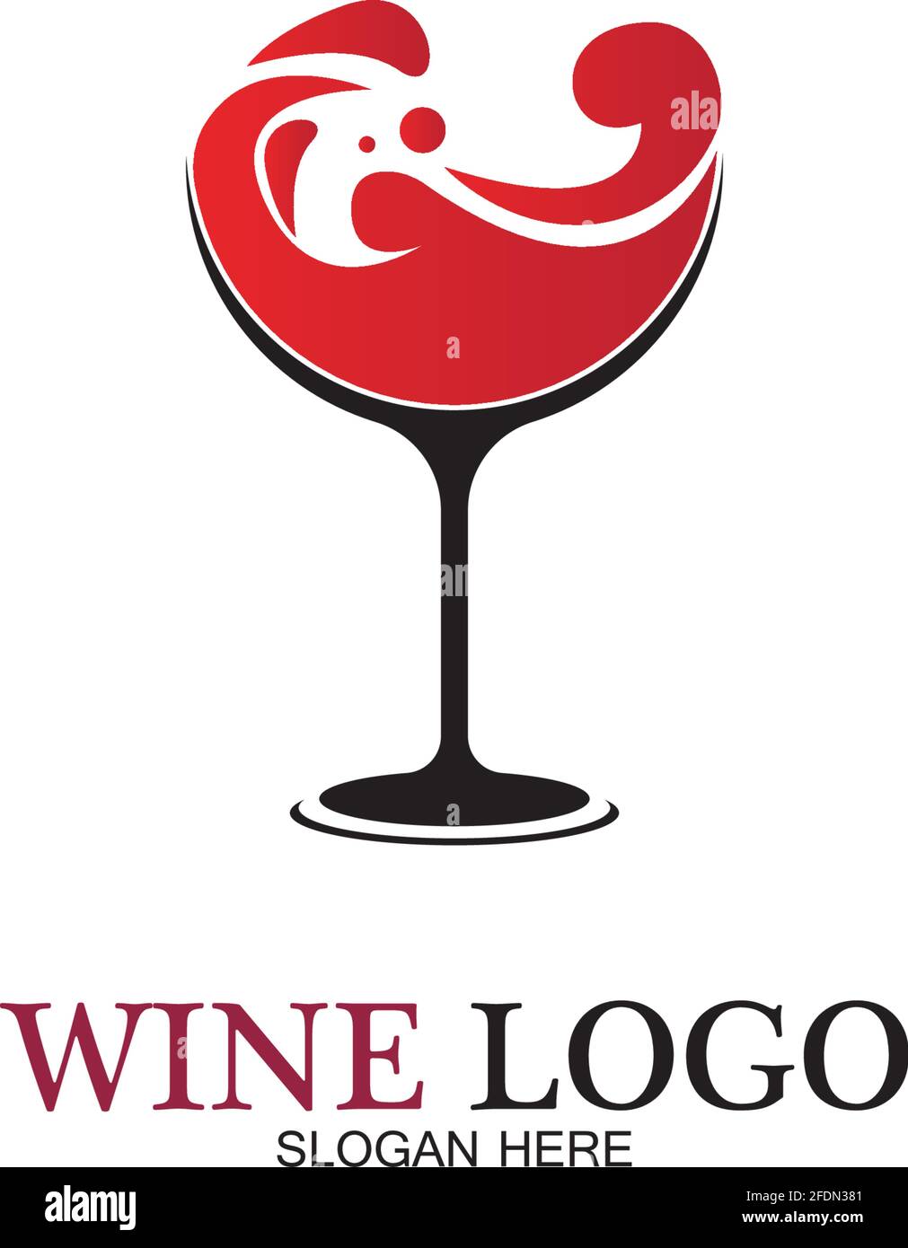 Wine logo design template.vector illustration of icon-vector Stock ...