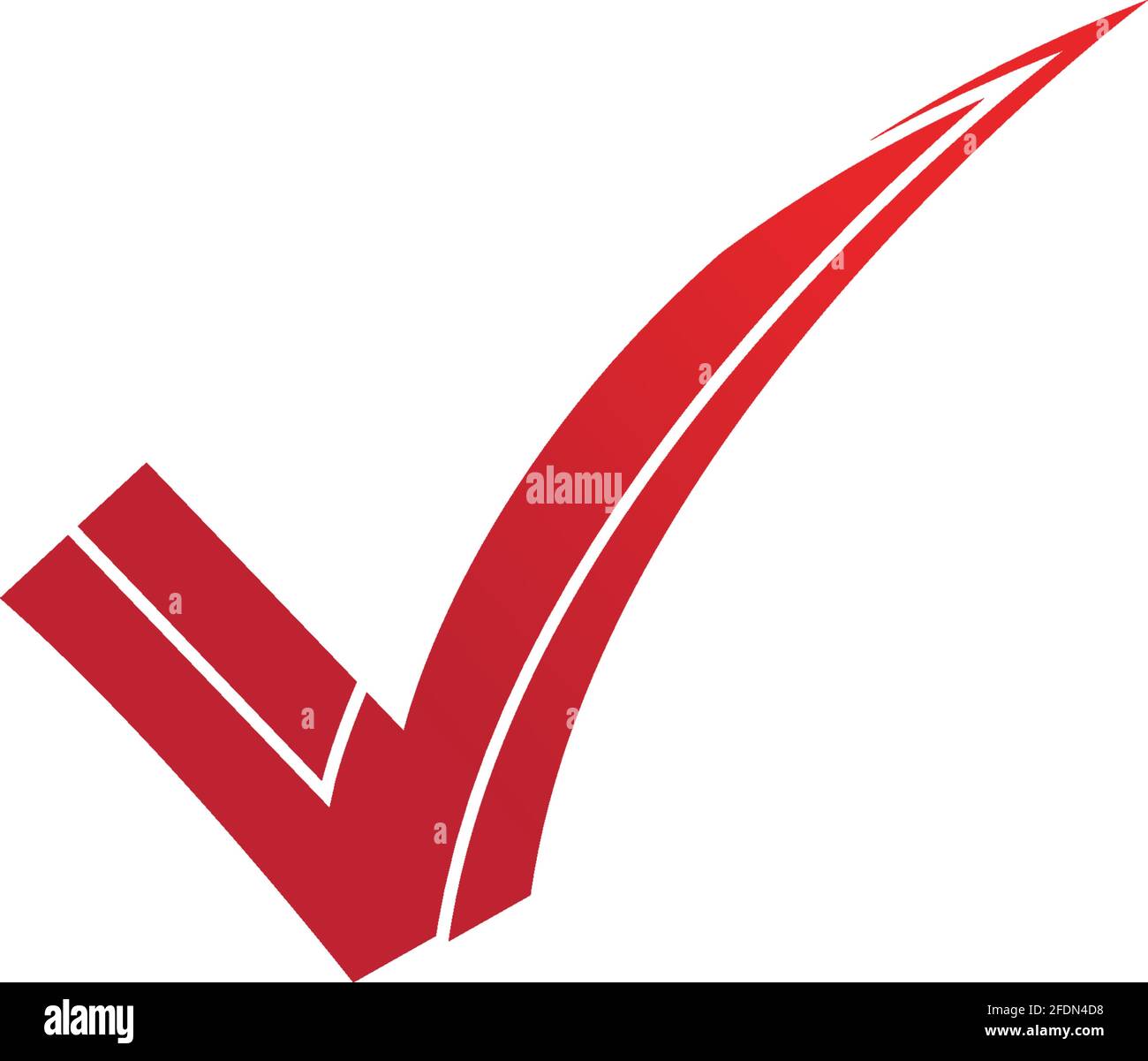 letter V check mark logo icon design template elements-vector Stock ...