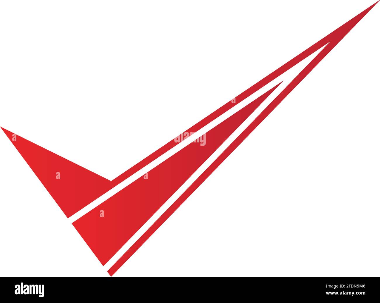 letter V check mark logo icon design template elements-vector Stock ...