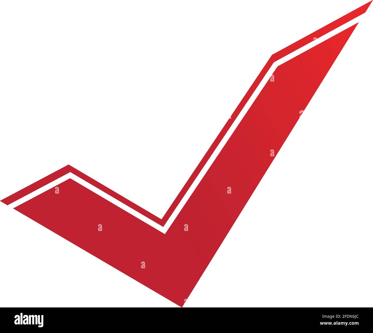 letter V check mark logo icon design template elements-vector Stock ...