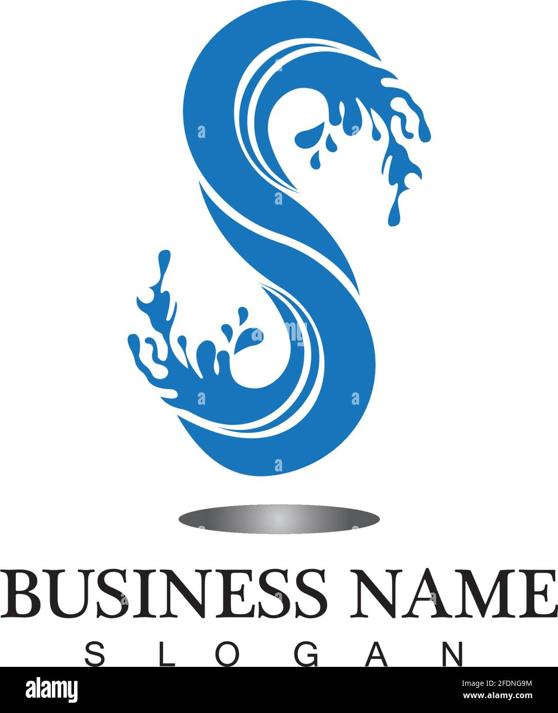 S letter water splash logo design template Stock Vector Image & Art - Alamy