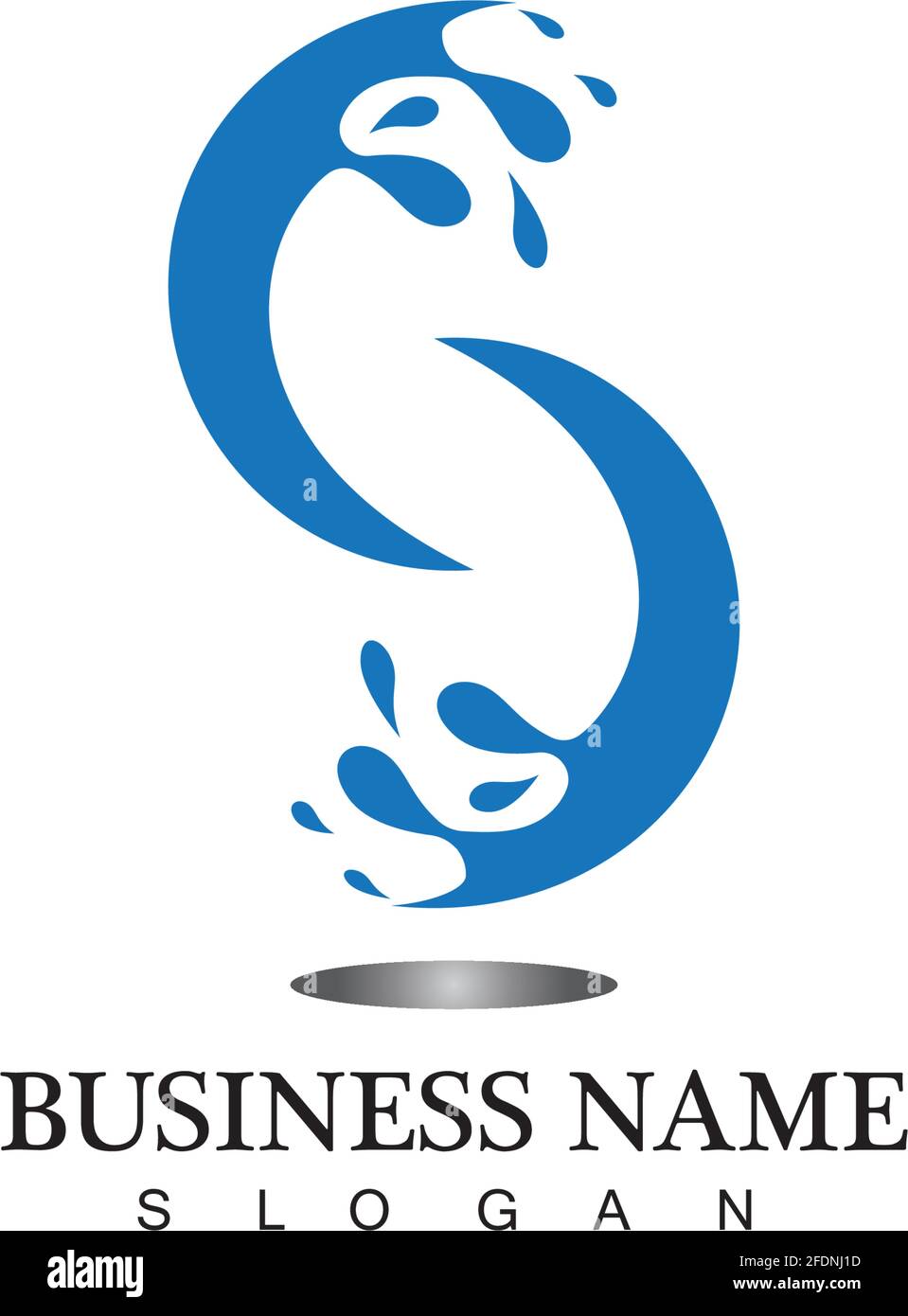 S letter water splash logo design template Stock Vector Image & Art - Alamy