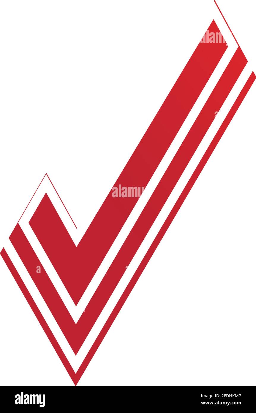 letter V check mark logo icon design template elements-vector Stock ...