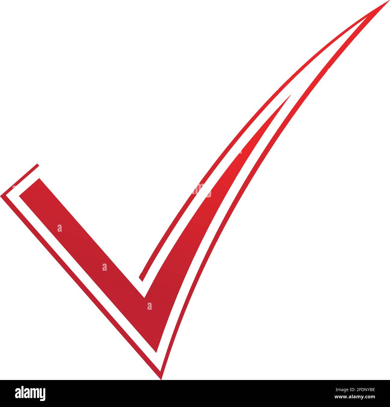 letter V check mark logo icon design template elements-vector Stock ...