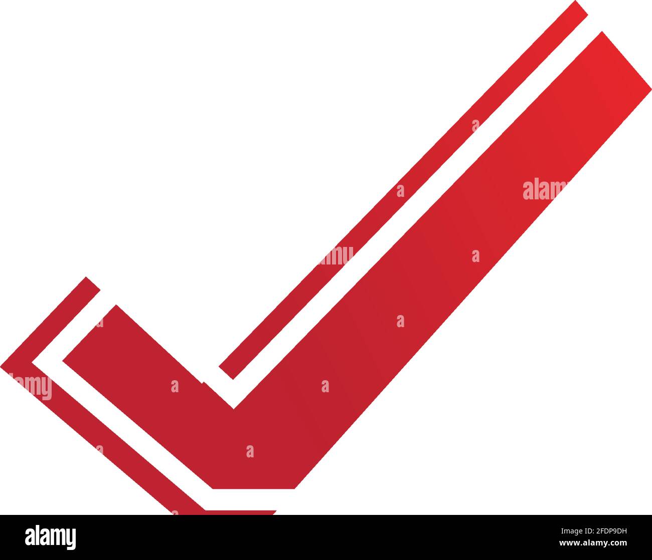 letter V check mark logo icon design template elements-vector Stock ...