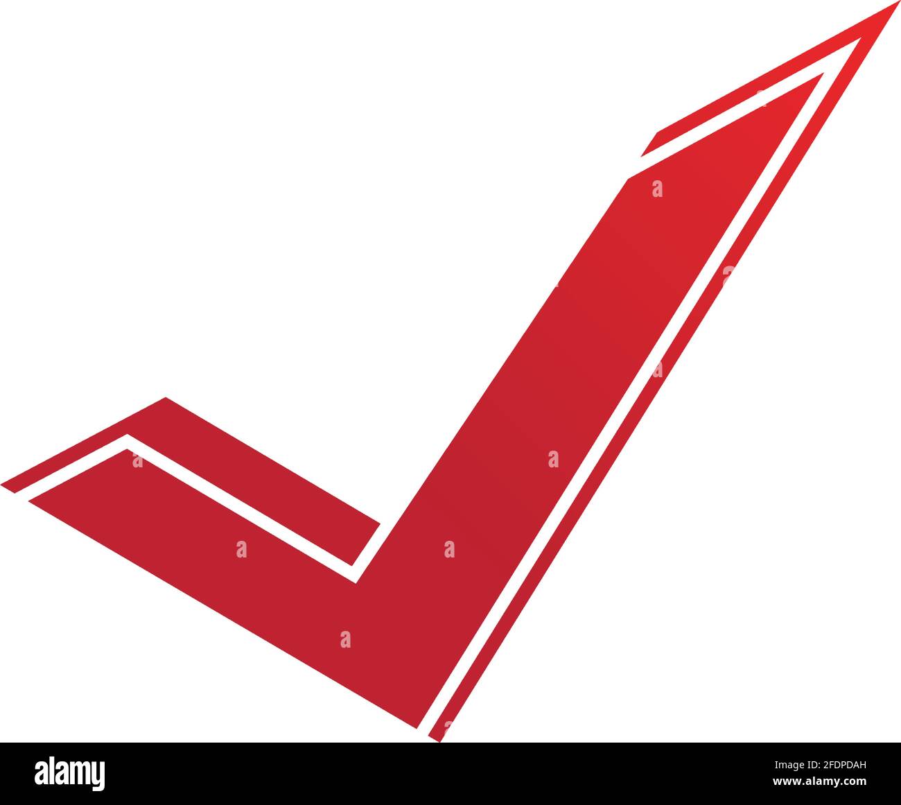 letter V check mark logo icon design template elements-vector Stock ...