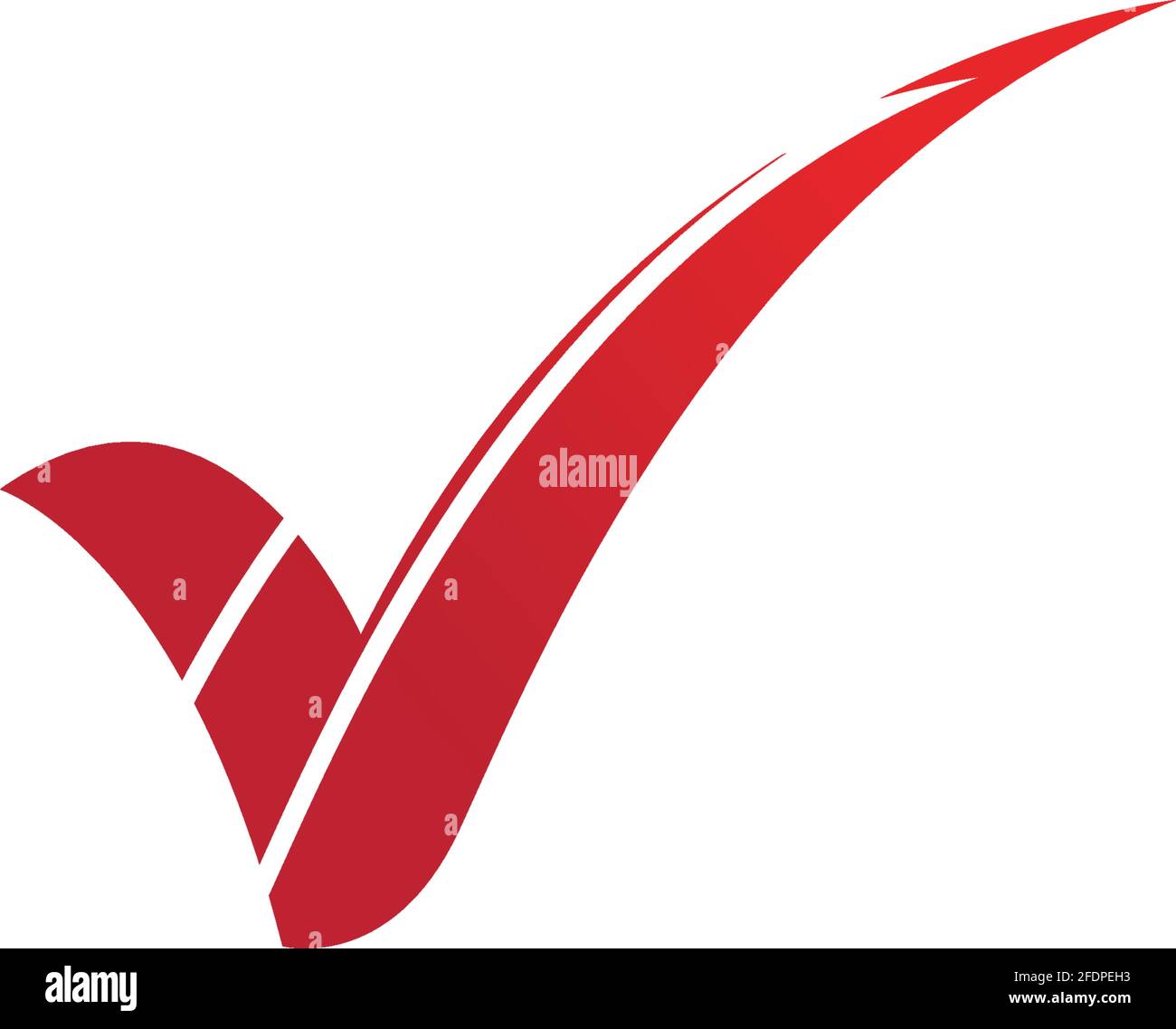 letter V check mark logo icon design template elements-vector Stock ...