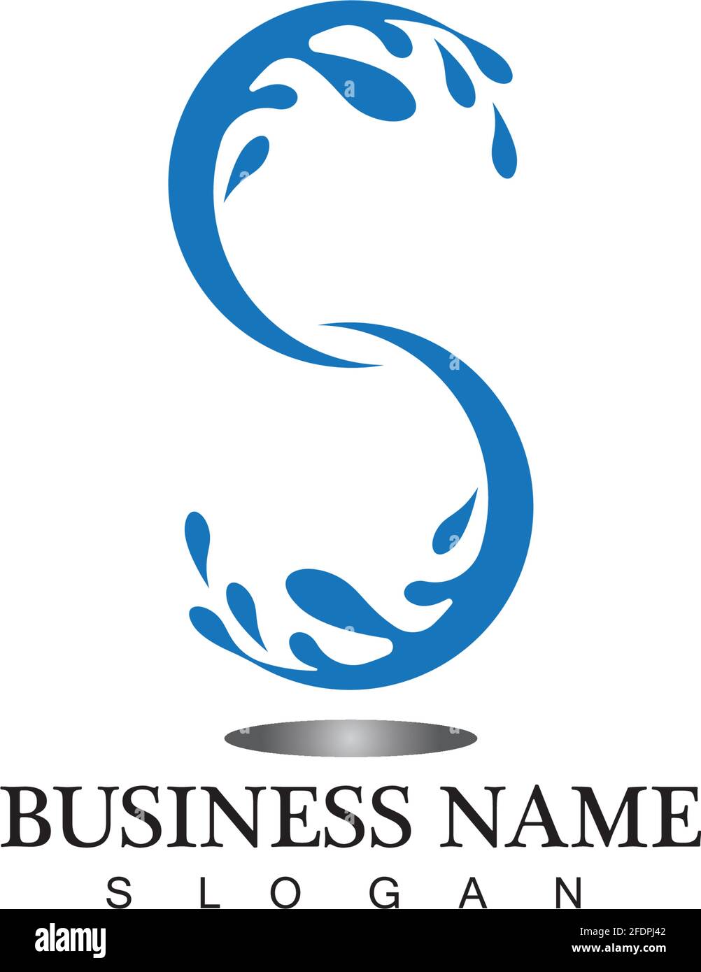 S letter water splash logo design template Stock Vector Image & Art - Alamy
