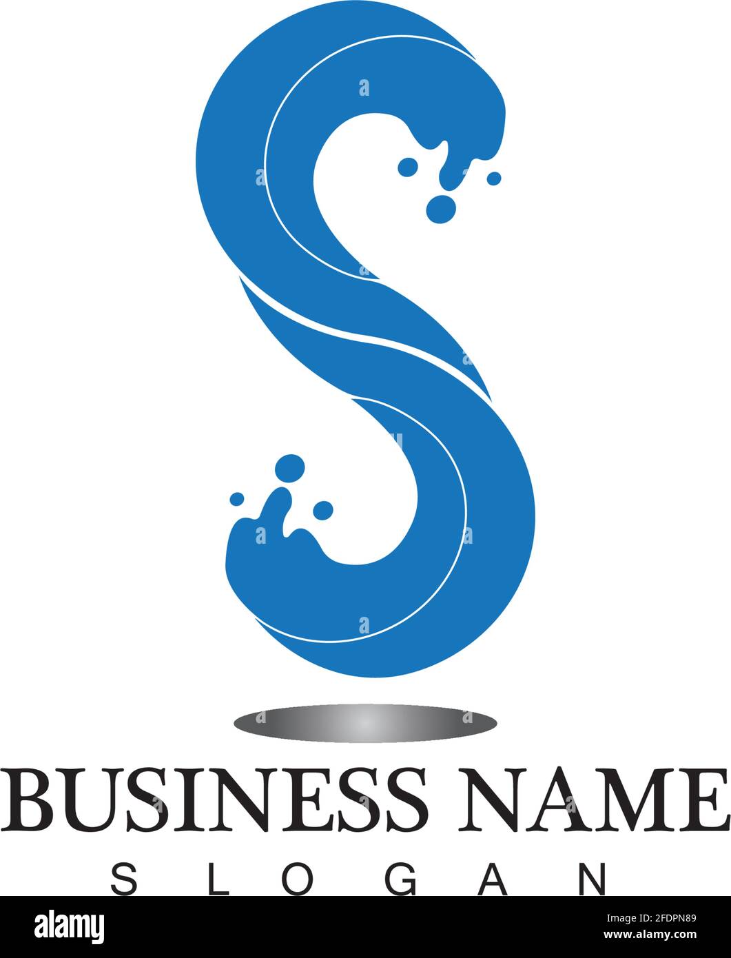 S letter water splash logo design template Stock Vector Image & Art - Alamy