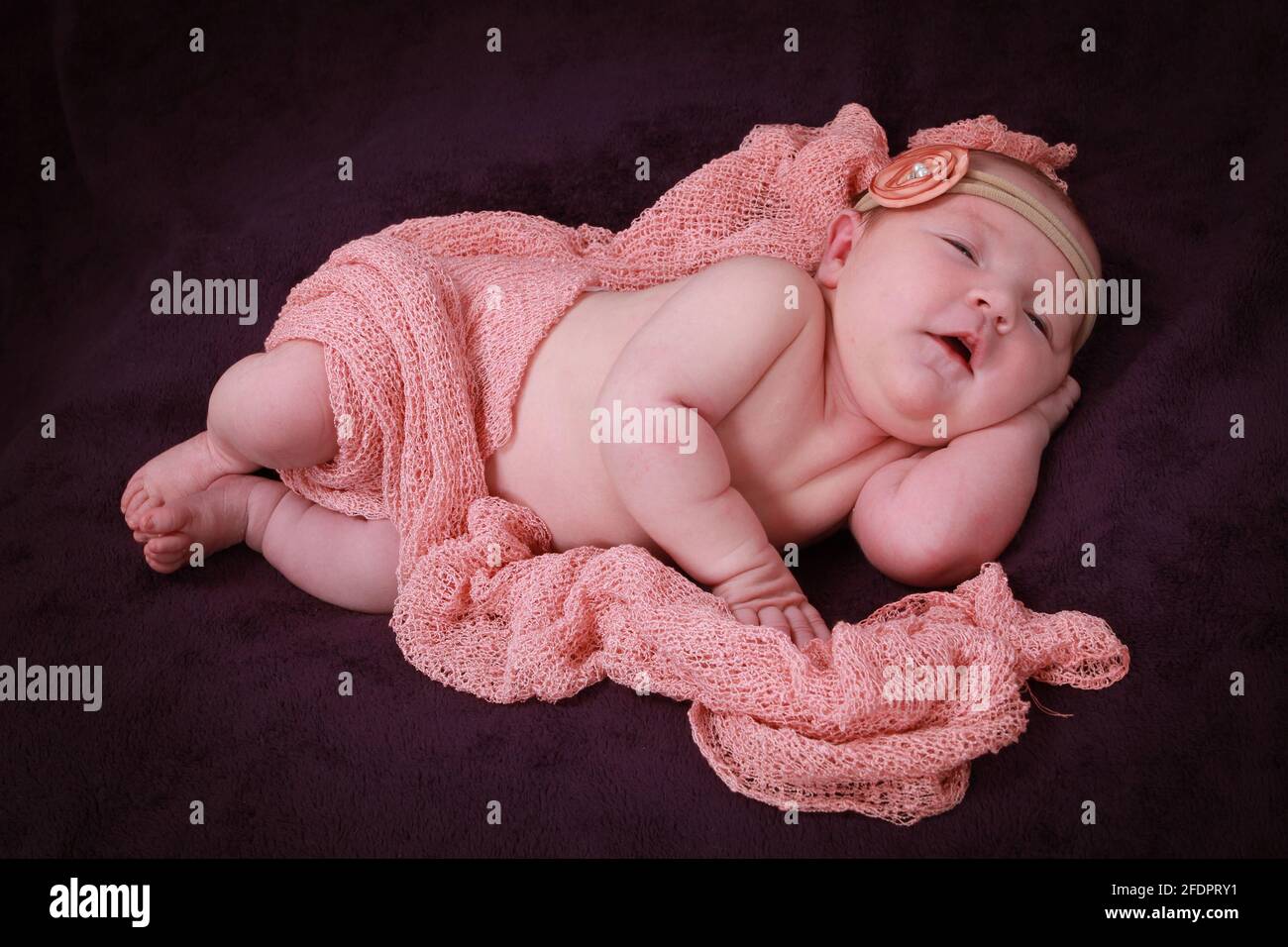 One week old baby girl hi-res stock photography and images - Alamy