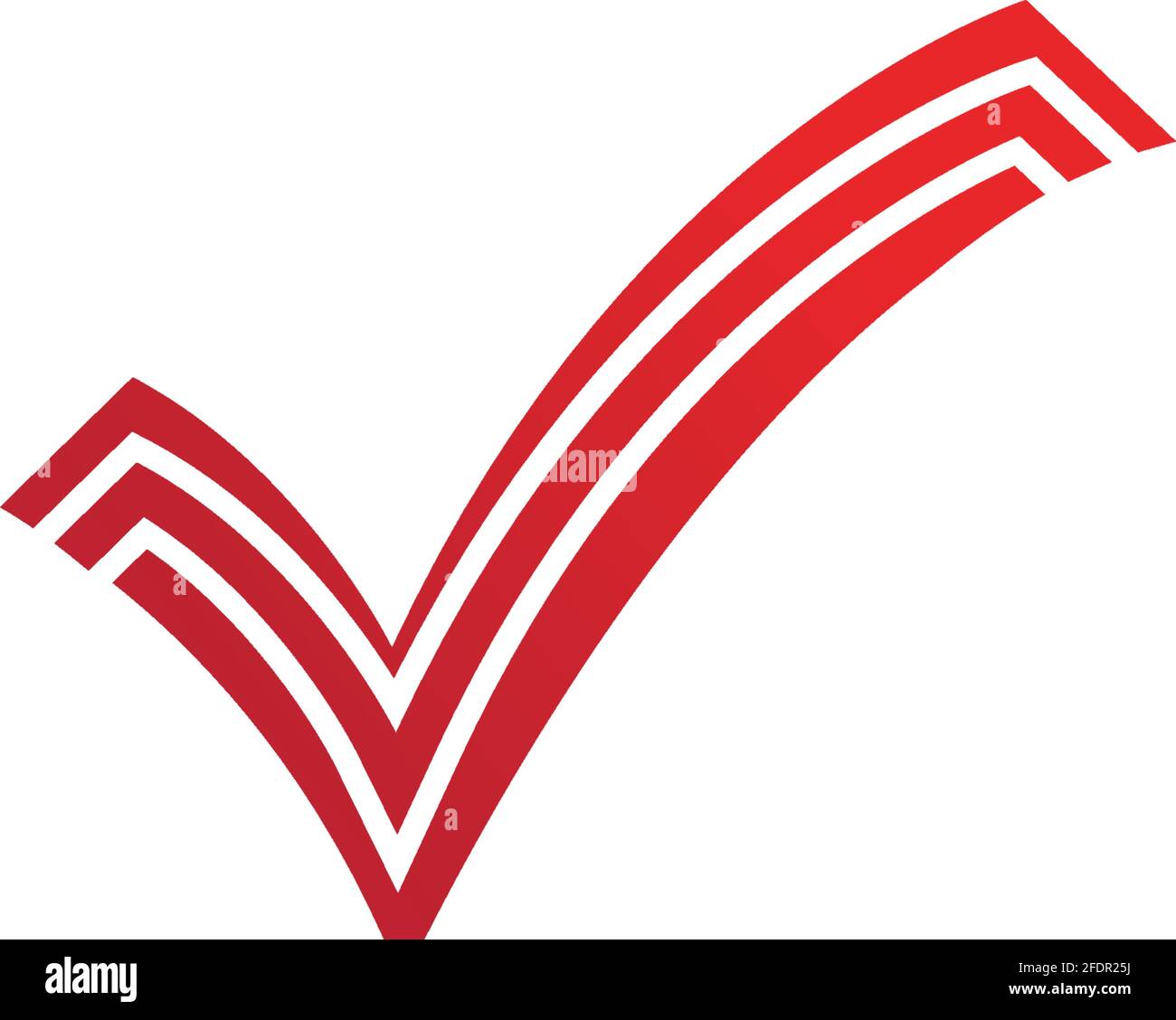 letter V check mark logo icon design template elements-vector Stock ...