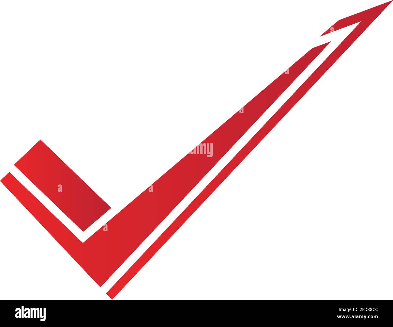 letter V check mark logo icon design template elements-vector Stock ...