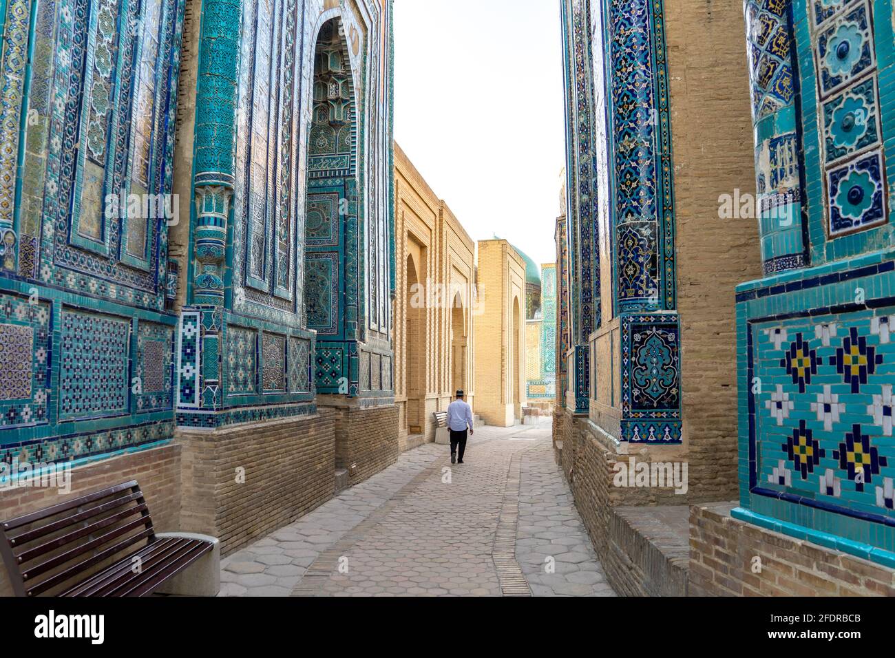 The Shah-I-Zinda Necropolis Complex in Samarkand, Uzbekistan Stock ...