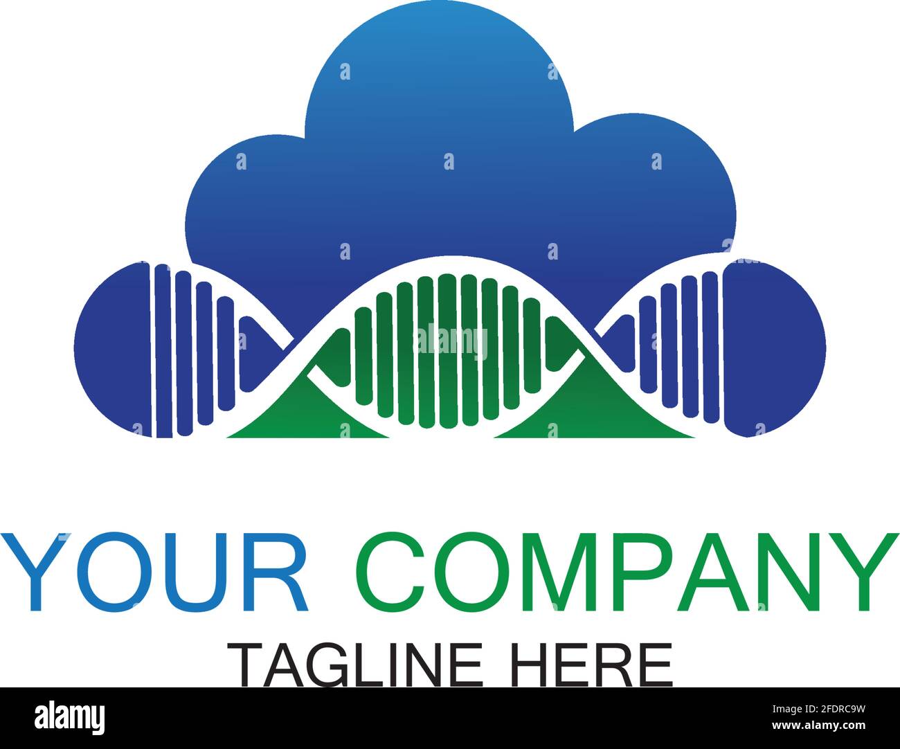 DNA Cloud logo vector design template-vector Stock Vector Image & Art - Alamy