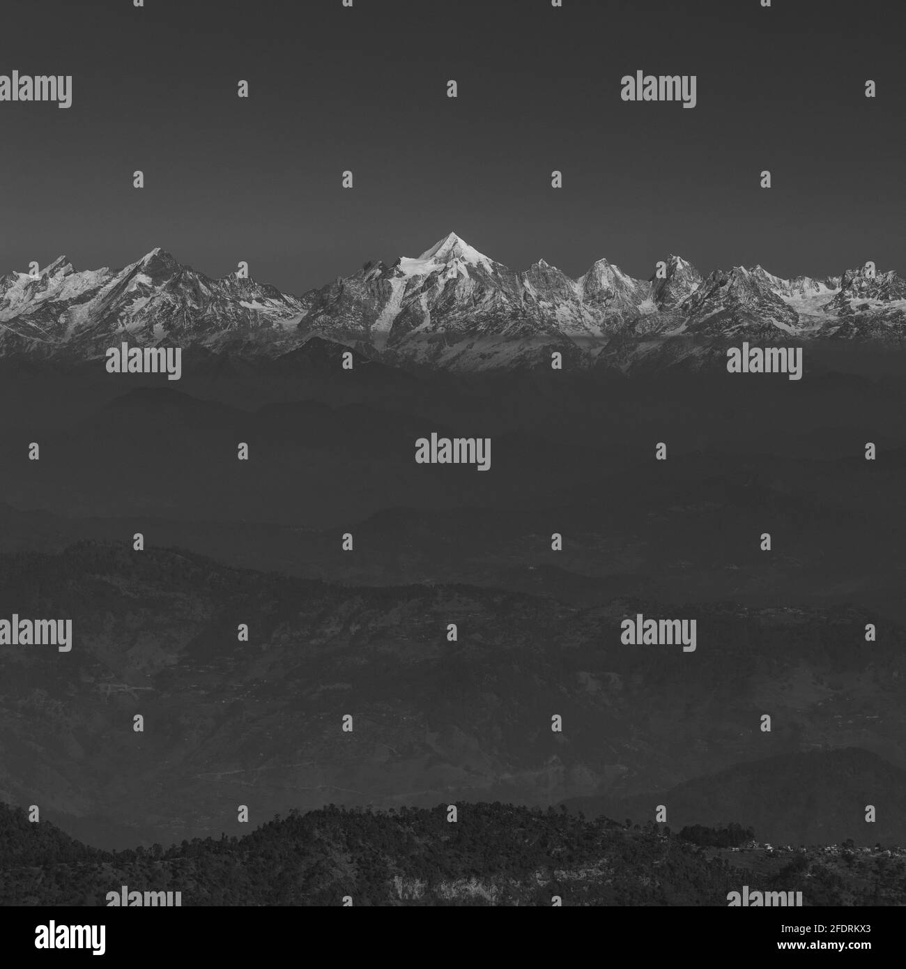 Glacier ice avalanche mountain Black and White Stock Photos & Images ...