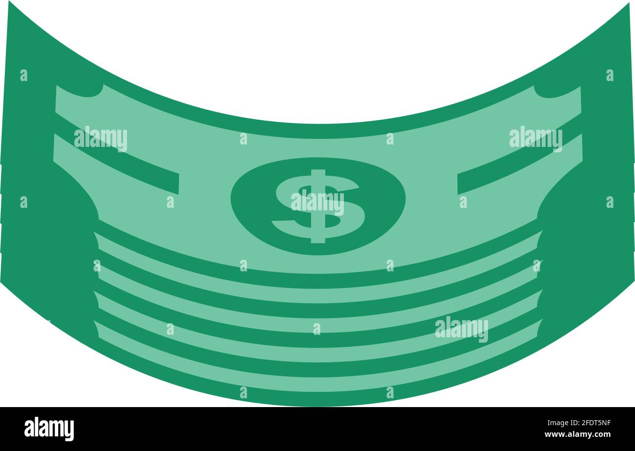 US Dollar stock paper bank notes icon sign business finance money ...