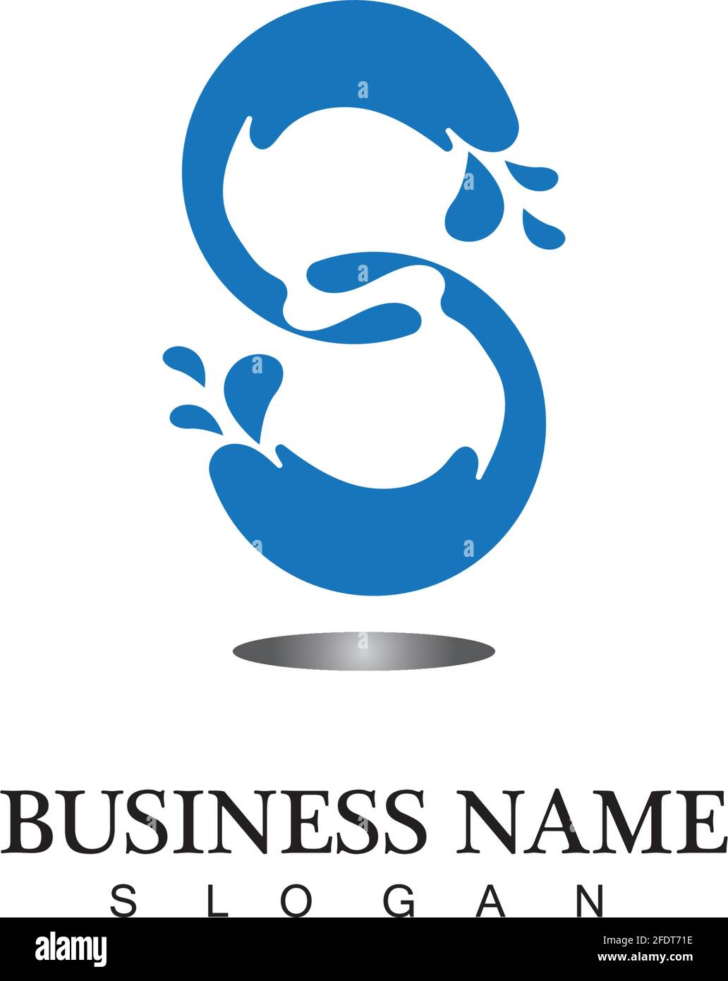 S letter water splash logo design template Stock Vector Image & Art - Alamy