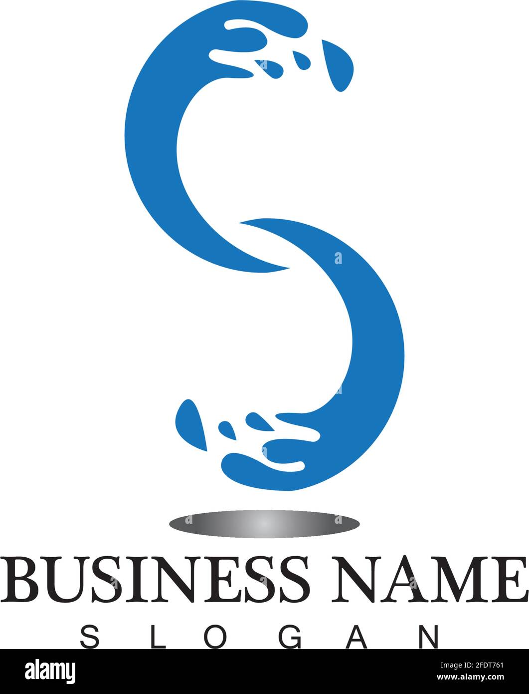 S letter water splash logo design template Stock Vector Image & Art - Alamy