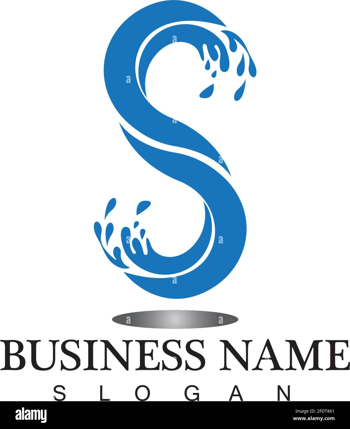 S letter water splash logo design template Stock Vector Image & Art - Alamy