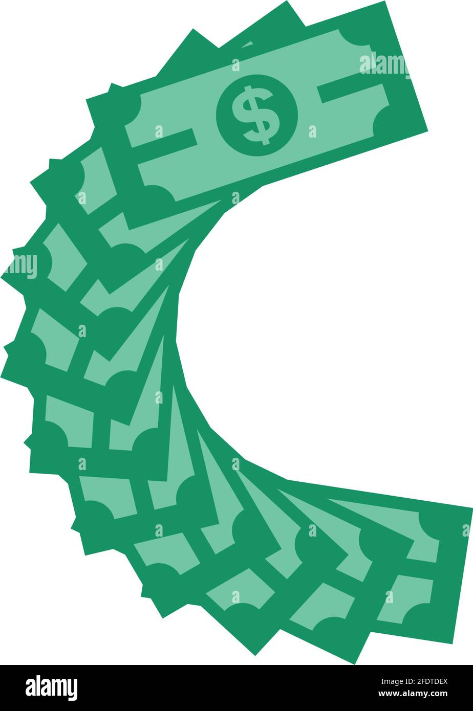 US Dollar stock paper bank notes icon sign business finance money ...